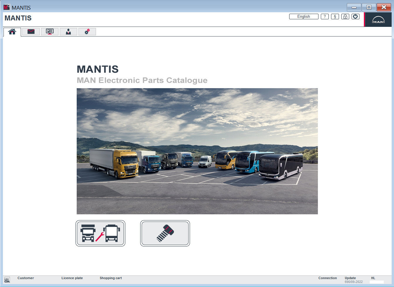 Man Mantis 7.0 - 2025, каталог запчастей МАН - грузовые и автобусы ман ...