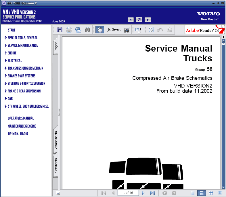 Volvo VN, VHD ver 2 9.2002-2004, сервисная документация для Вольво VN и ...