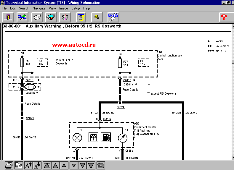 Ford TIS Europe 1990-2004 (Car + Truck), описание технологии ремонта и ...